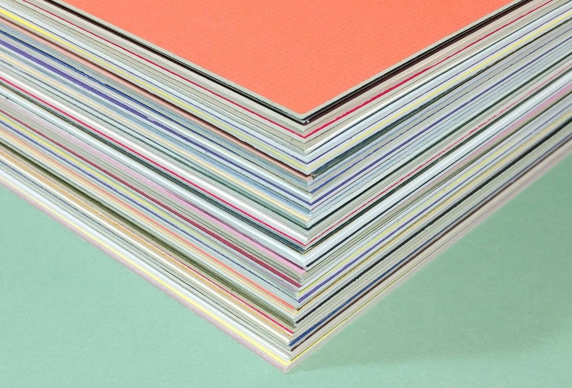 50pc Assortment Mat Board Assorted Sizes Solid Color Precut - Etsy