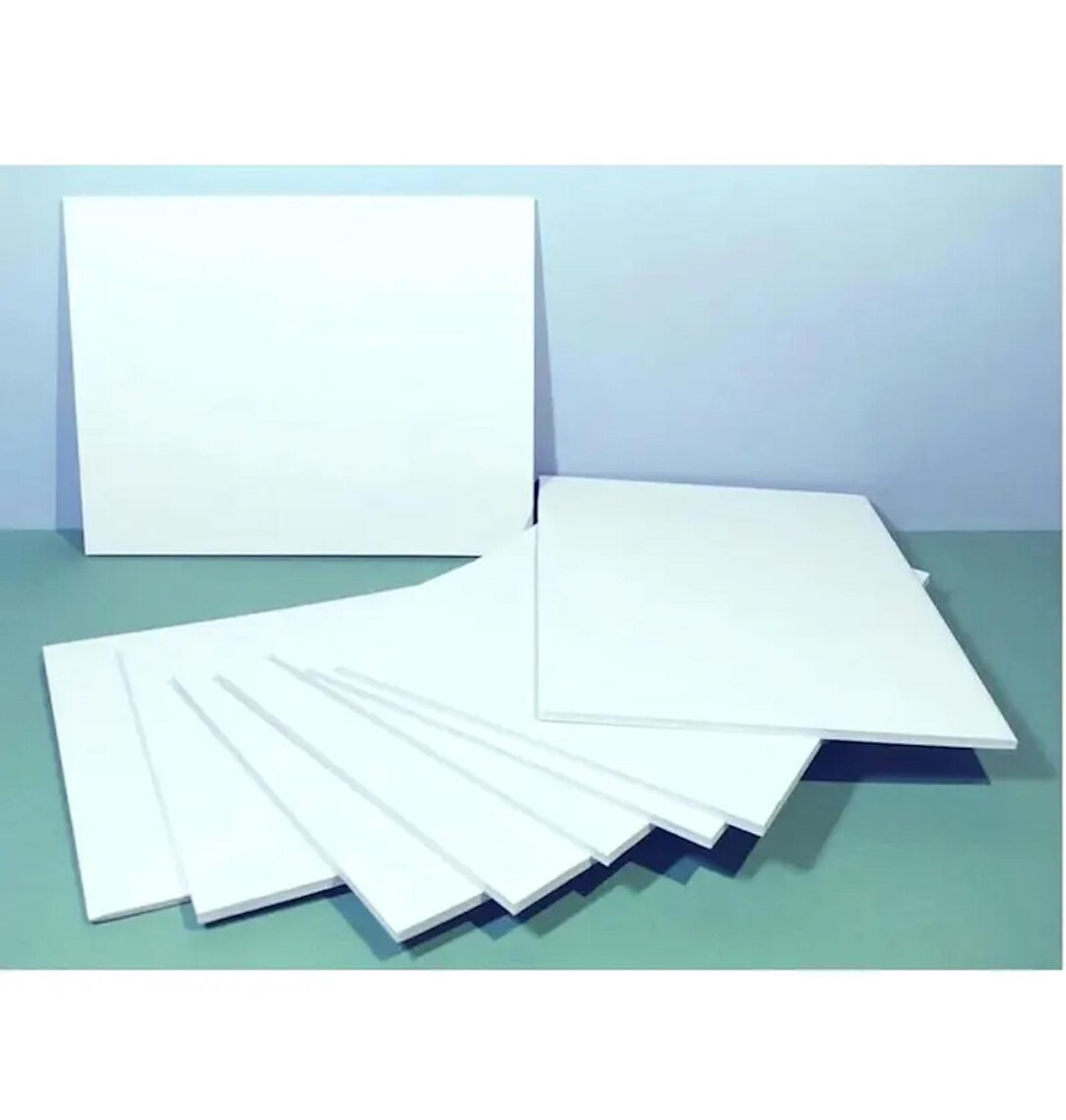 5, Choice Of, White Foam Board Precut Foamcore Artist Craft Supply Art ...
