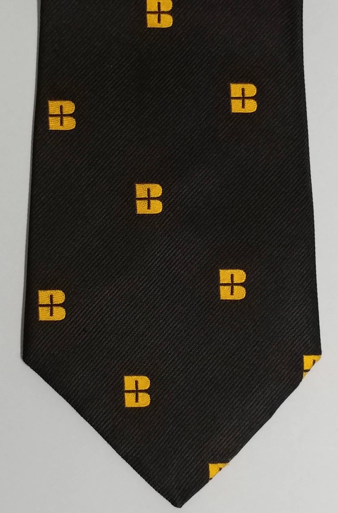 100% Pure Silk 58 X 4 by GS Harvale & Co Black Necktie W/machine ...