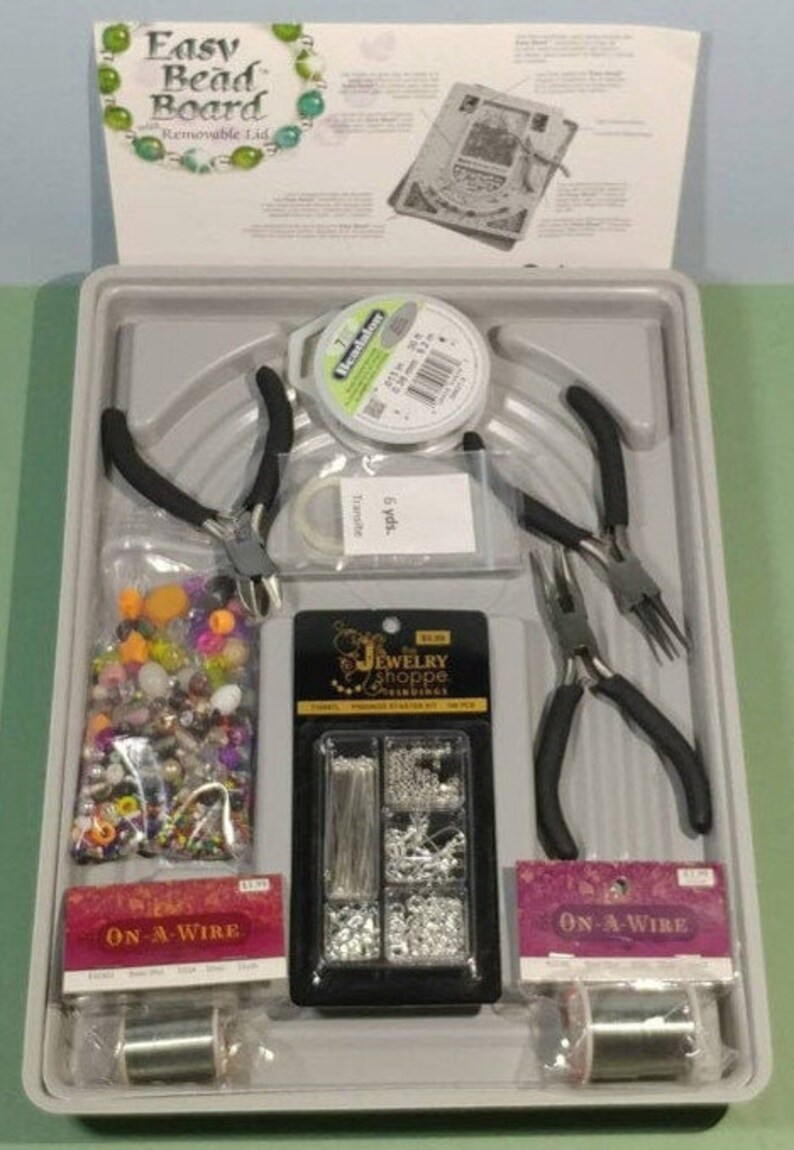 14 Pc Deluxe Beginner Jewelry Making Kit Complete W/ Flock - Etsy