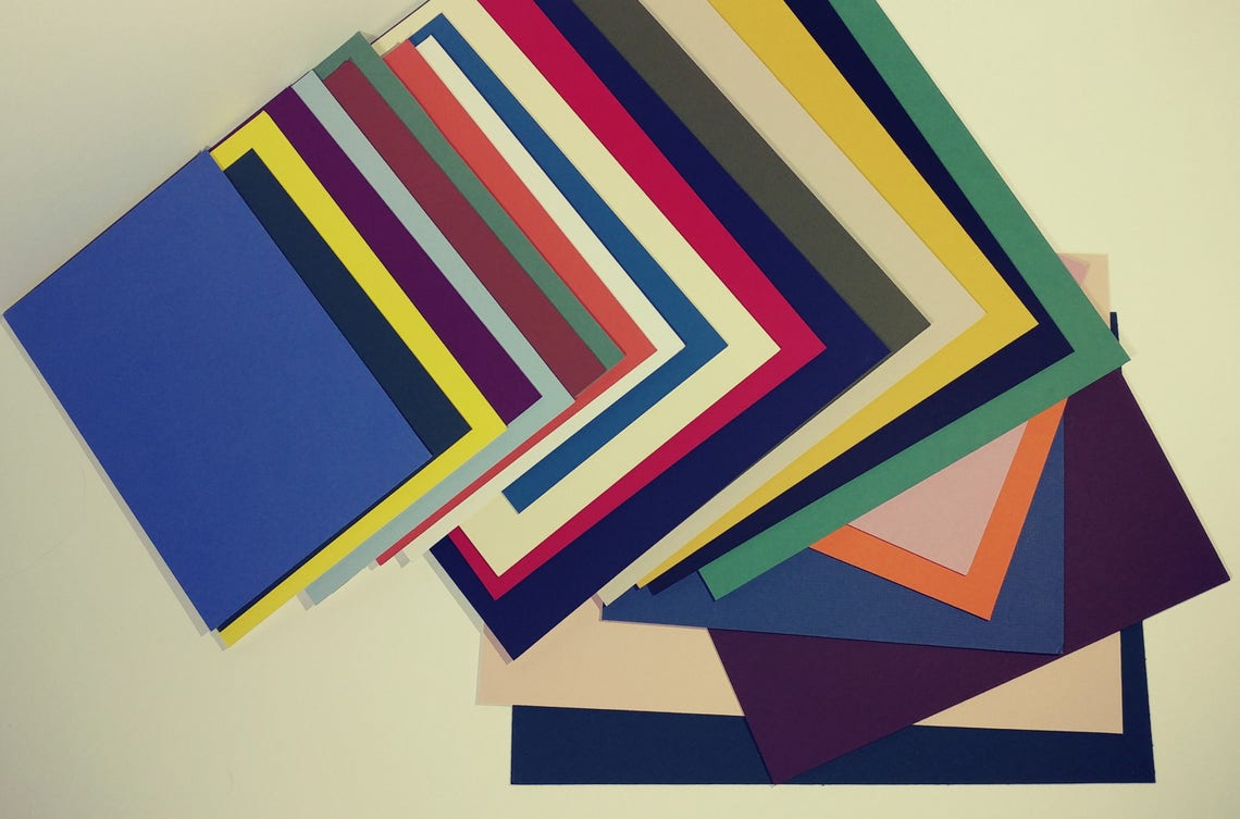 15pc 11x14 Precut Mat Board Assorted Mix Color Variety Artist | Etsy