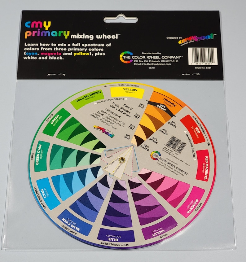 Small Size Color Wheel by Cmy Primary /beginner to Advance Art - Etsy