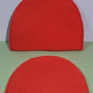 5 Pair Fabric Covered Foam Shoulder Pads Solid Color Inserts Assorted ...