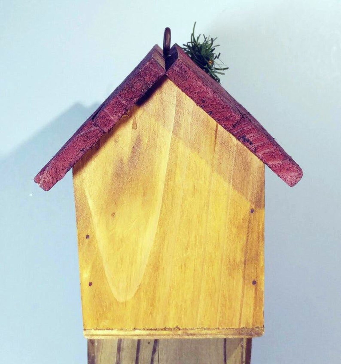 9t Whimsical Wood Face Design Birdhouse W/hanger Hand | Etsy