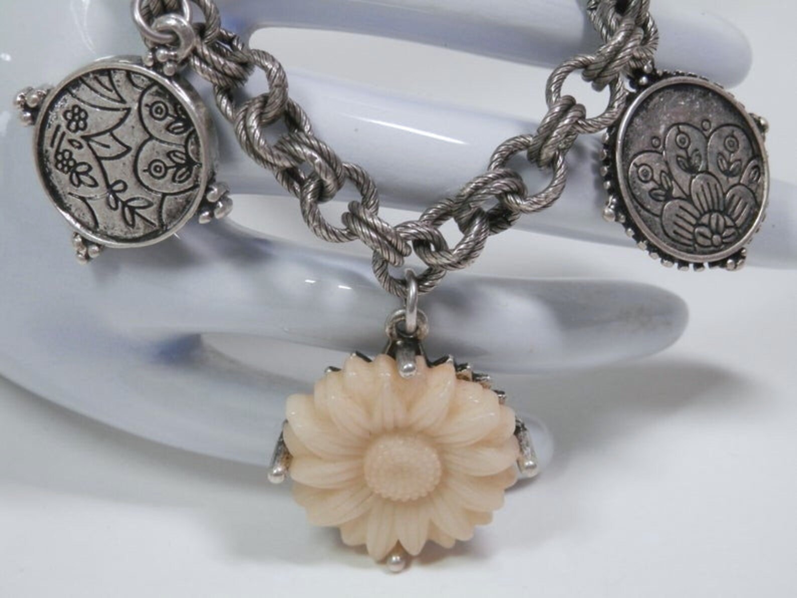 7 Bracelet Good Luck Hex Sign Three 3 Two Sided Charms - Etsy