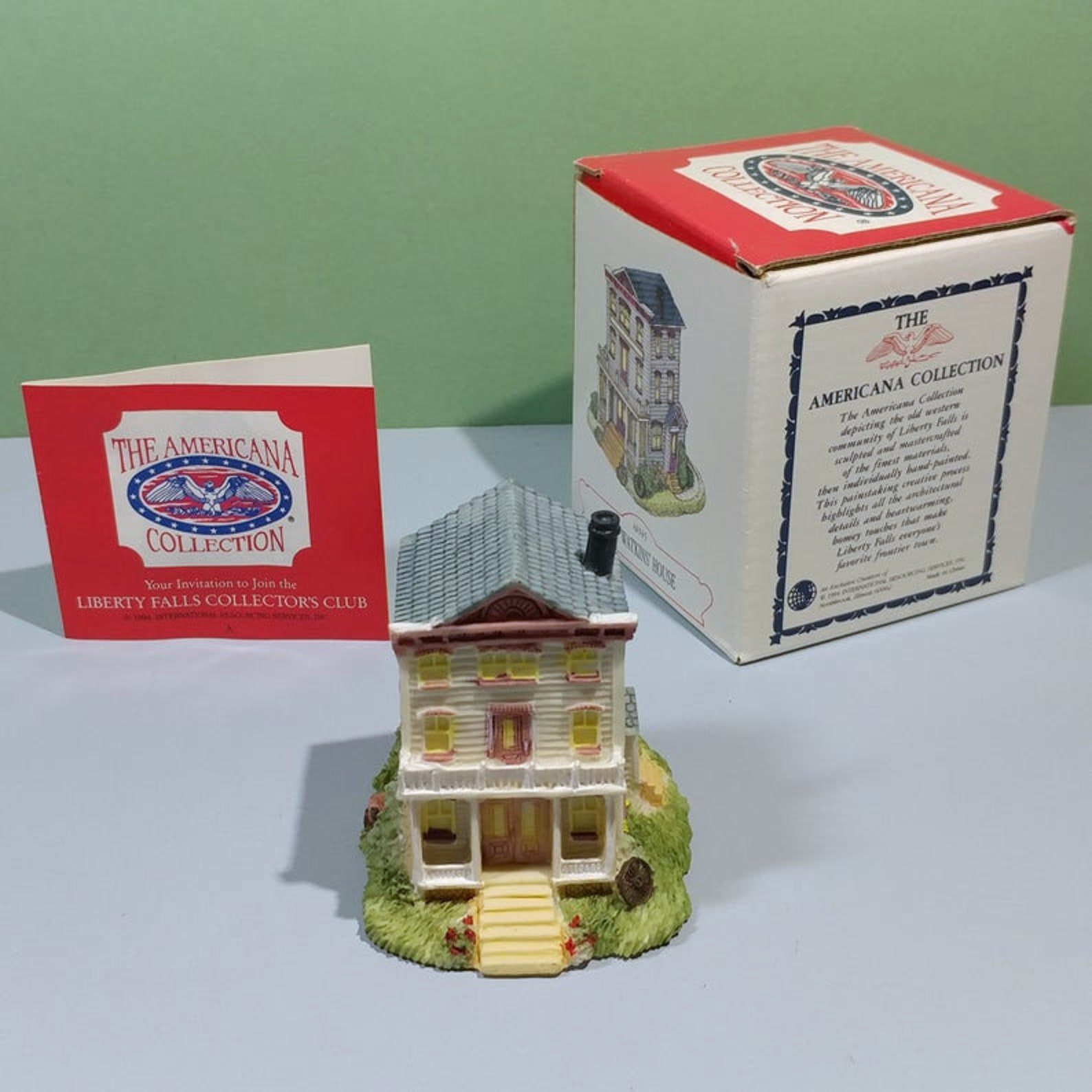 1994 Boxed Liberty Falls Rev. Watkins House Miniature Figurine AH45 the ...