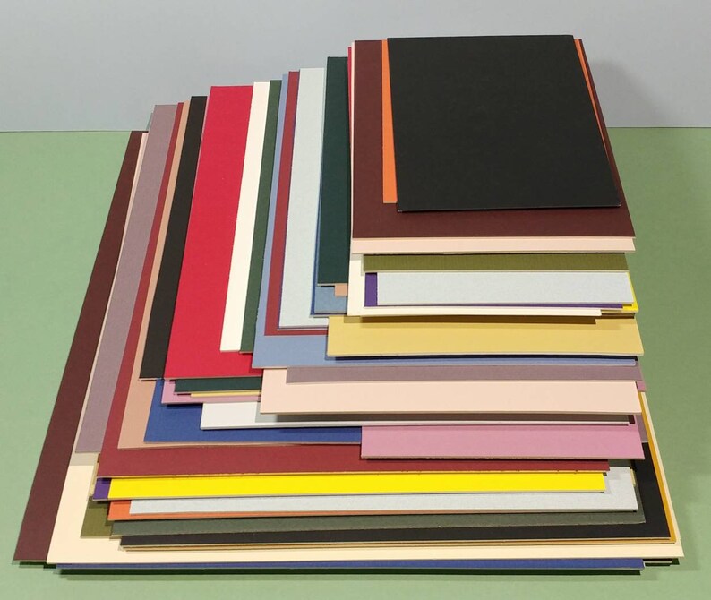 50pc Assortment Mat Board Assorted Sizes Solid Color Precut - Etsy