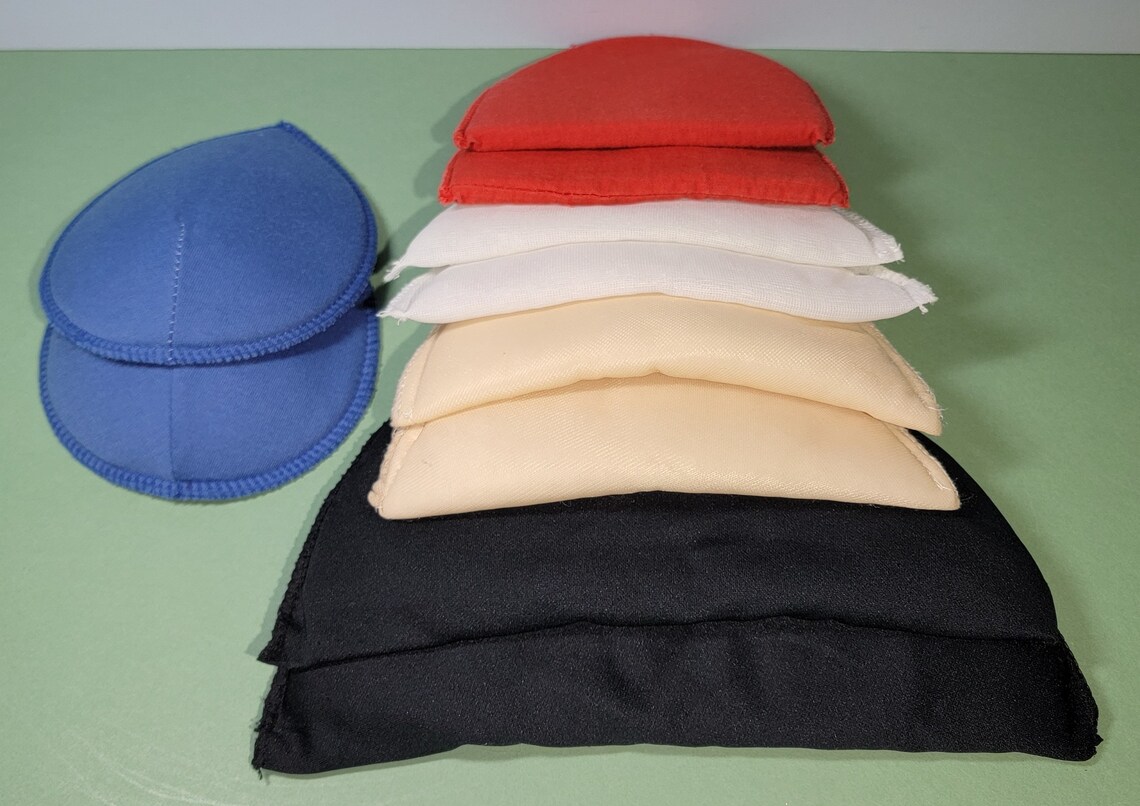 5 Pair Fabric Covered Foam Shoulder Pads Solid Color Inserts - Etsy