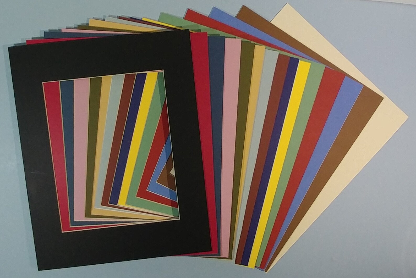 15pc 11x14 Precut Mat Board Assorted Mix Color Variety Artist | Etsy