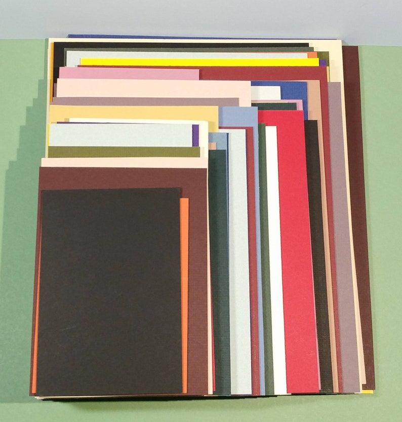 50pc Assortment Mat Board Assorted Sizes Solid Color Precut - Etsy