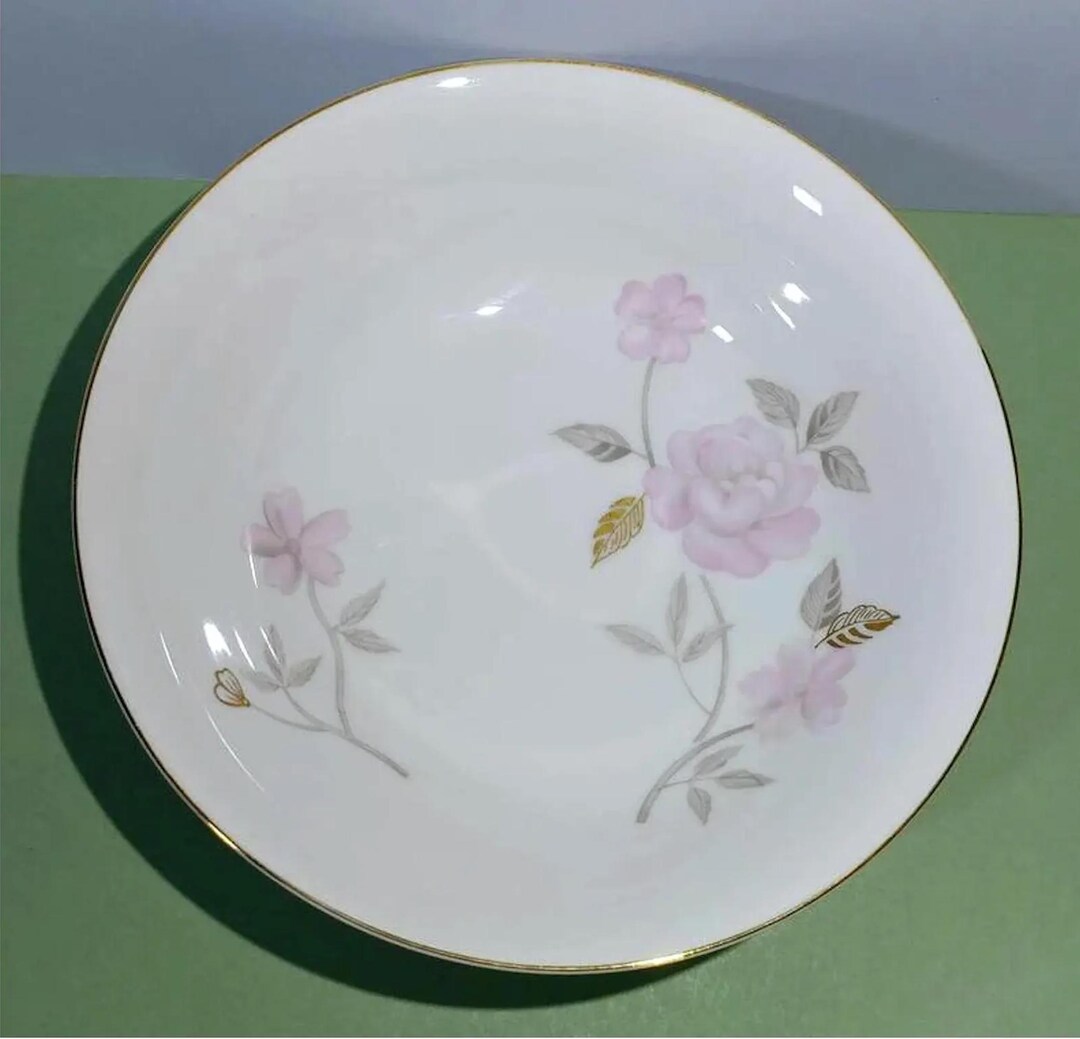 1970s, 9" Round Vegetable Bowl by Patricia Fine China Japan White W ...