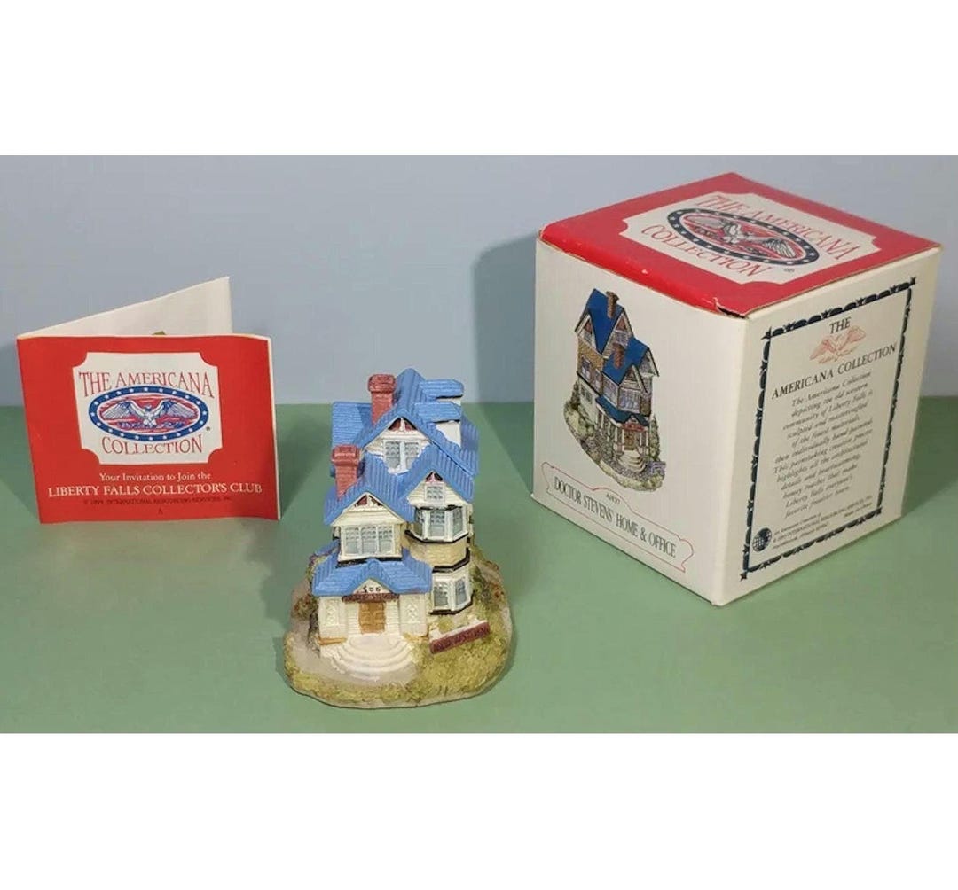 1993 Boxed Liberty Falls Miniature Figurine Doctor Stevens' Home ...