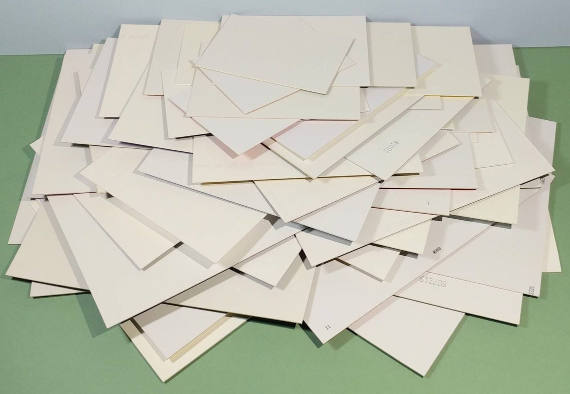 50pc Assortment Mat Board Assorted Sizes Solid Color Precut - Etsy