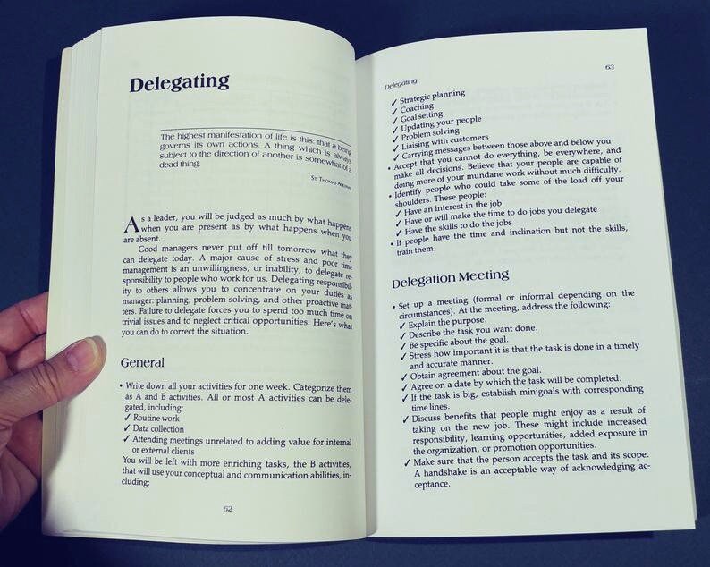 The Manager's Tool Kit Paperback Book Self Help Work - Etsy