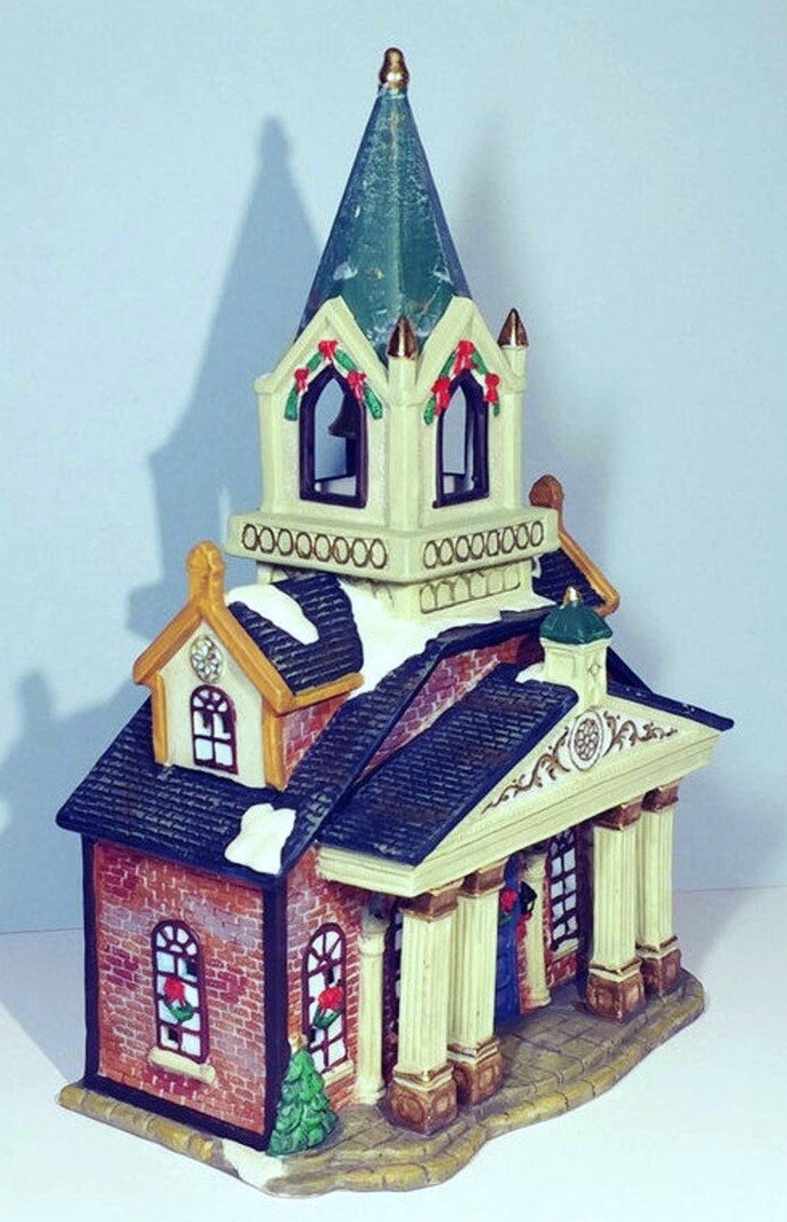 13 Tall Ceramic Bisque Painted Gilded & Lighted Tutor - Etsy