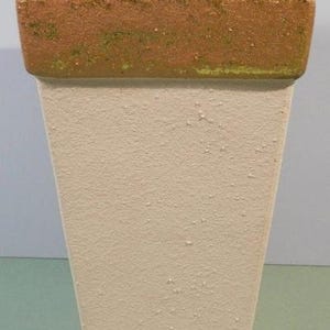 1950s 8" Tall SIA Floral Vase, Sand Textured Stucco, Mid-century Modern ...