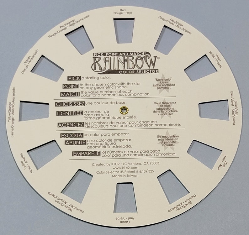 Small Size Color Wheel W/ Guide Instruction Booklet by Rainbow - Etsy
