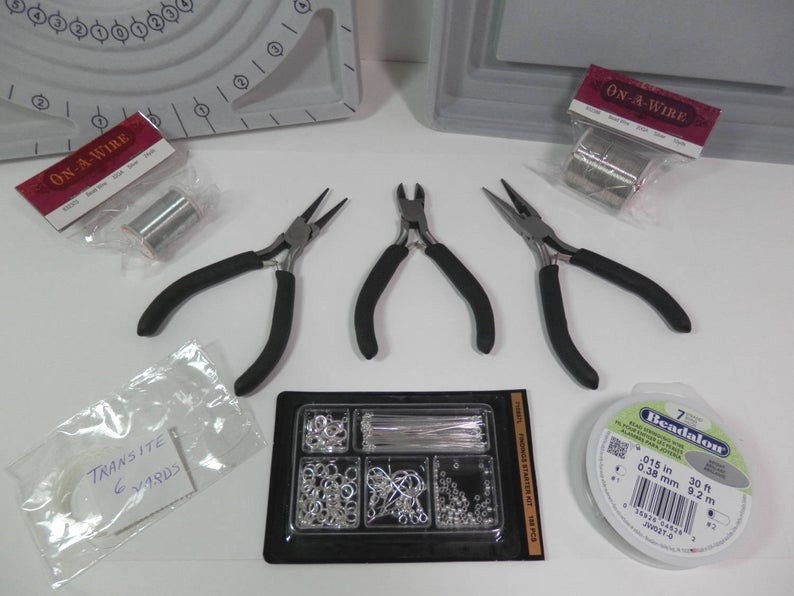 14 Pc Deluxe Beginner Jewelry Making Kit Complete W/ Flock - Etsy