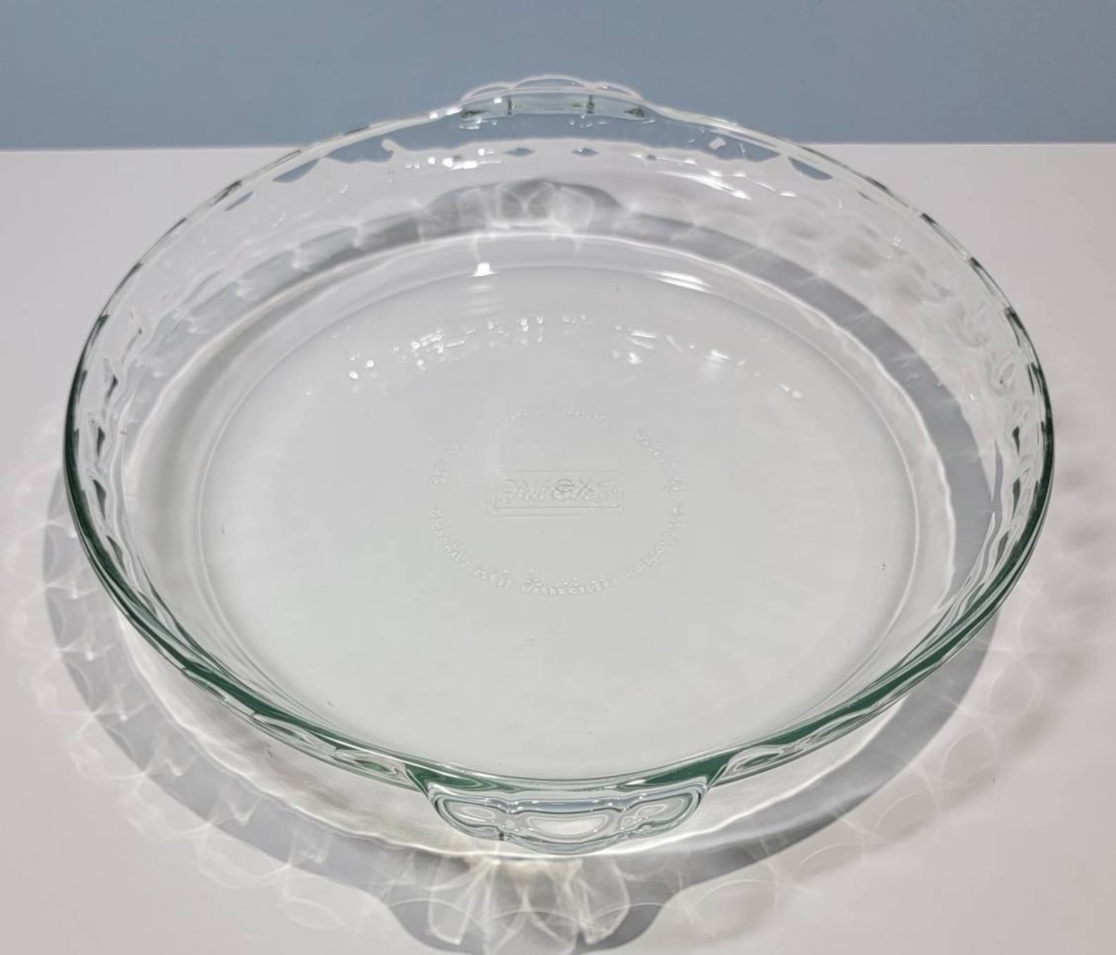 1960s 9.5 Pyrex Clear Glass Round Pie Dish Fluted - Etsy