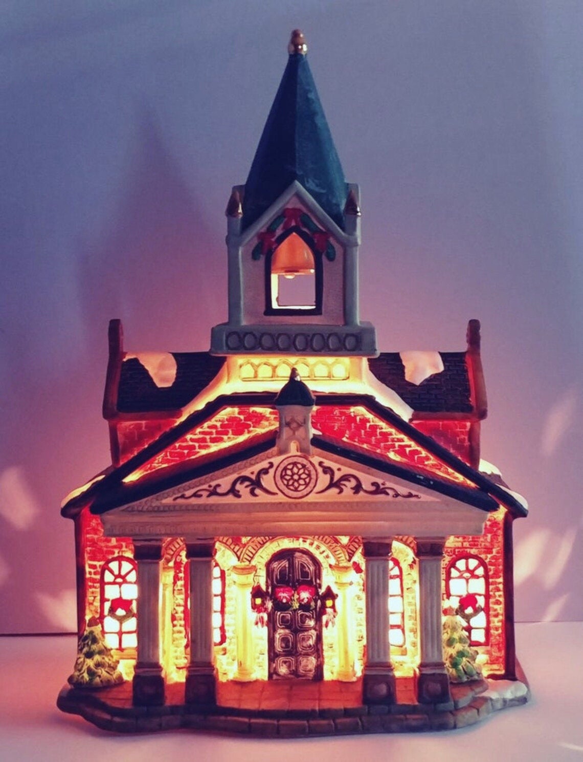 13 Tall Ceramic Bisque Painted Gilded & Lighted Tutor - Etsy