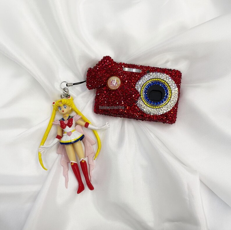 Vintage Bedazzled Y2k Digital Camera Rhinestone Bling Sailor Princess ...