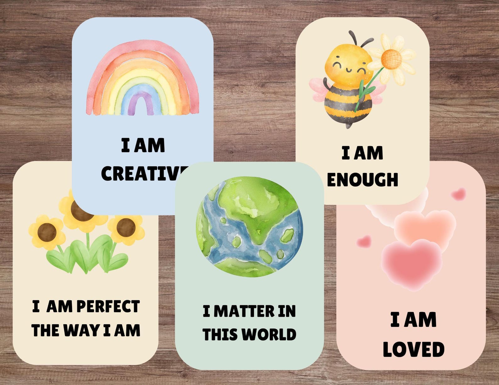 Affirmation Cards for Kids Printable Kids Affirmation Cards Positive ...