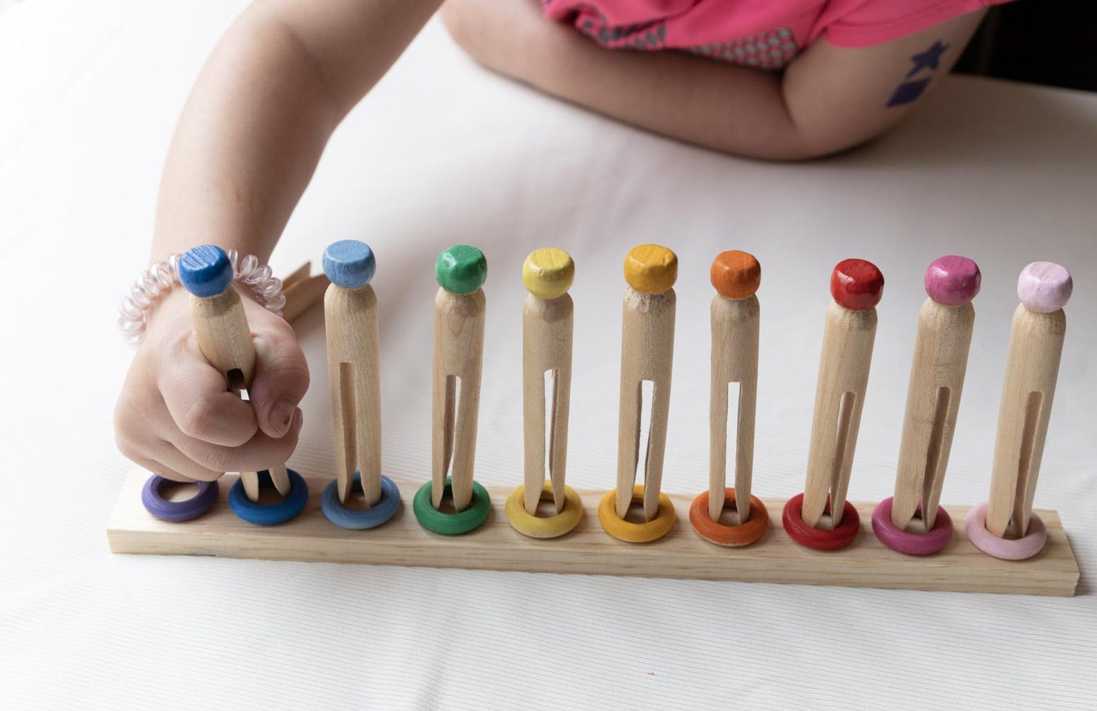 Wooden Clothespin Peg Sorting Activity, Montessori-sorting Activity - Etsy