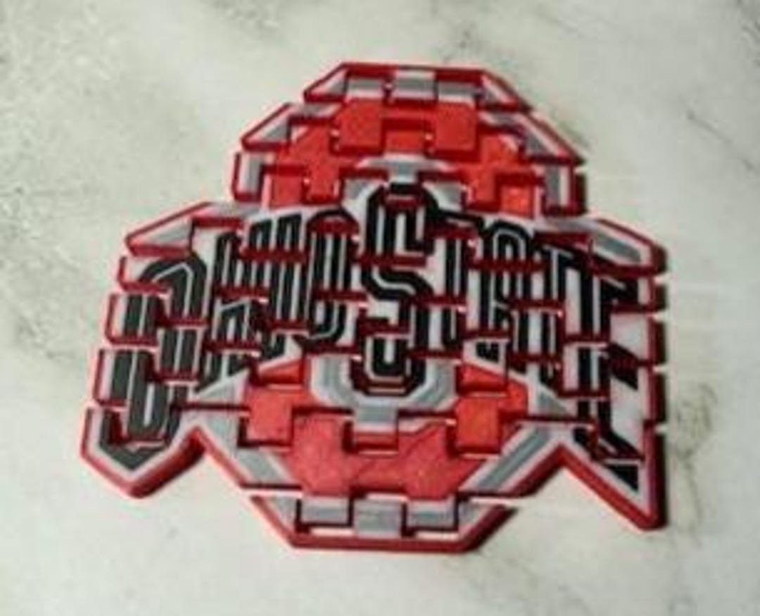 Ohio State University Buckeyes Puzzle Coaster - OSU Fan Gift Drink ...