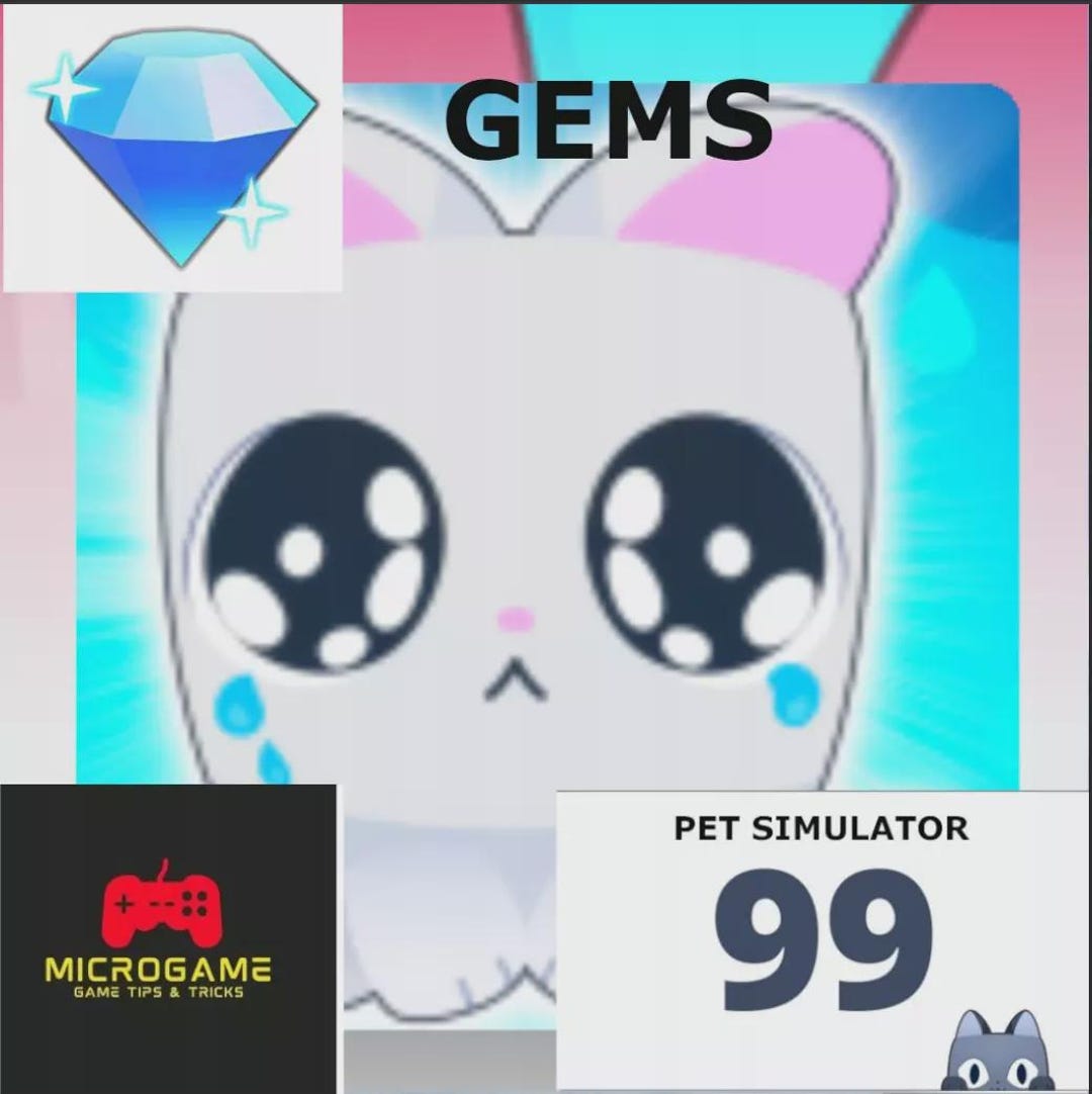 Pet Simulator 99 Gems | 5 Billion Fast Delivery | Instant PS99 Gem ...