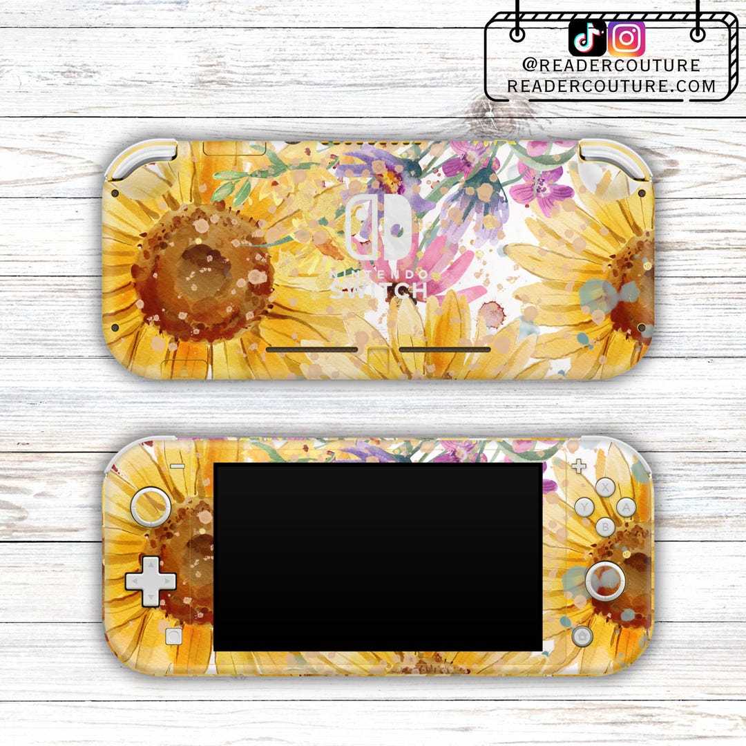 Sunflower Nintendo Switch Lite Skin, Nintendo Switch Vinyl Wrap ...