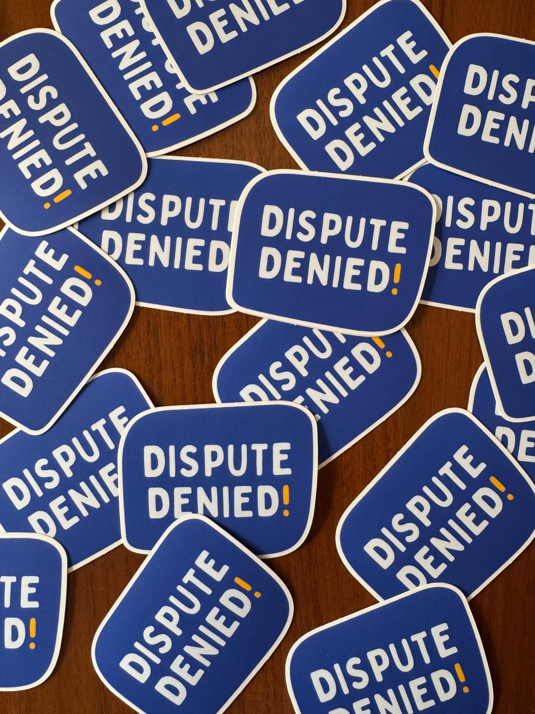 Dispute Denied Vinyl Laptop Sticker - Etsy