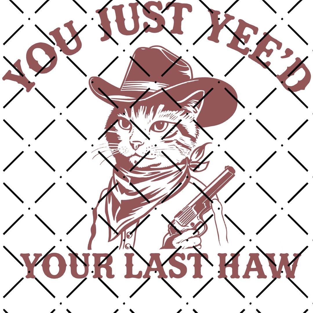 Vintage Meme Png, Retro Cowboy Png, Funny Png , You Just Yee'd, Your ...