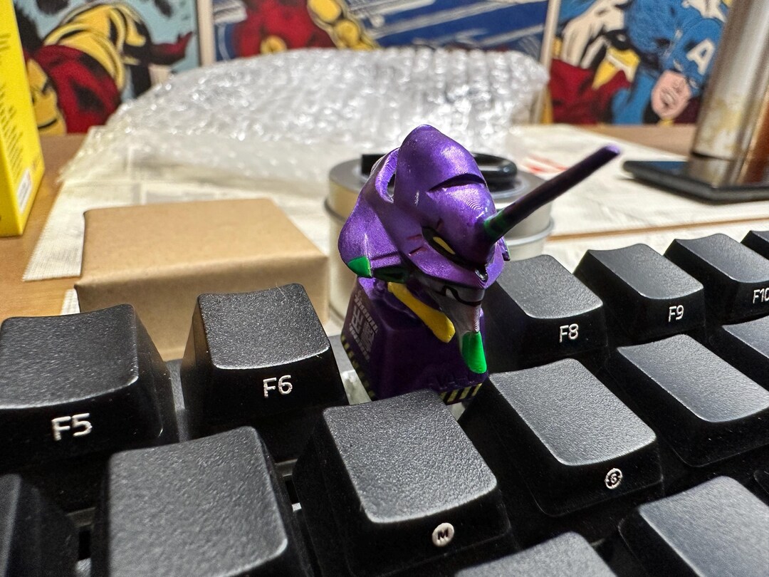 Neon Genesis Evangelion Keycaps, EVA Electroplated Color Mechanical ...