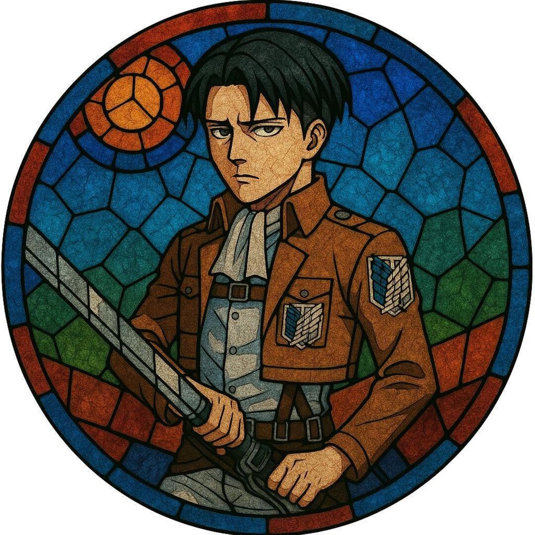 4 AOT Stained Glass Design for Clothing, Coasters, and More! Titan ...