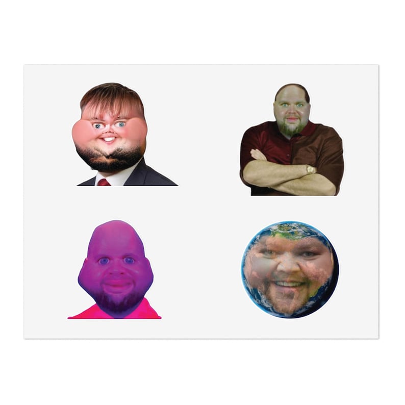 JD Vance Meme Sticker Pack (C) - 4 Vinyl Stickers - Etsy