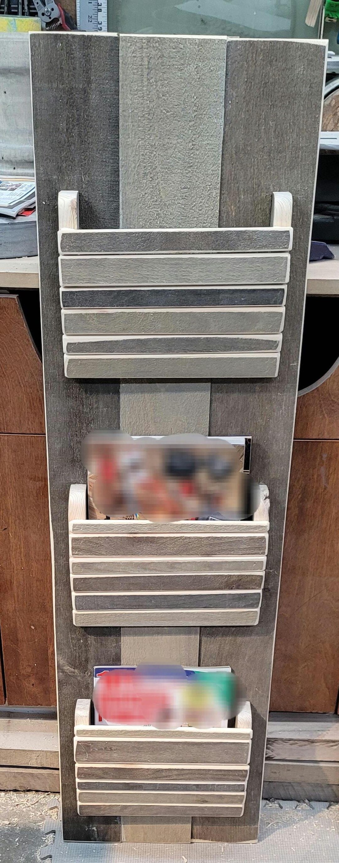 Solid Wood Magazine Holder - Etsy