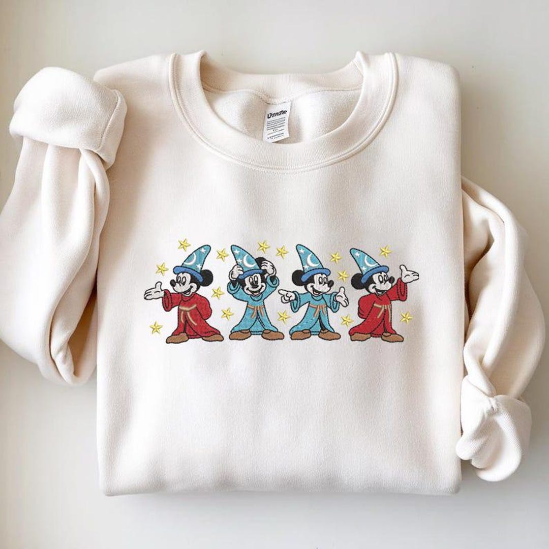 Sorcerer Mouse Embroidery Design, Wizard Cartoon Mouse Stitch Pattern ...