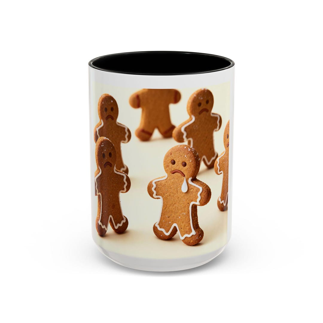 Sad Gingerbread Cookies Mug | Accent Coffee Mug - Etsy