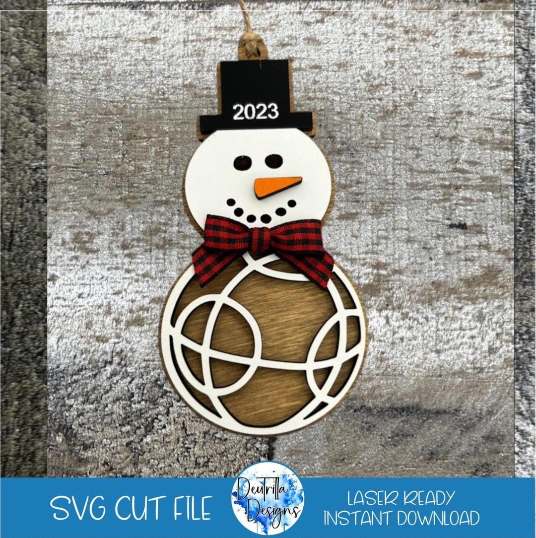 Sports Ornament SVG | Bocce Ornament SVG | Christmas Ornament Cut File ...