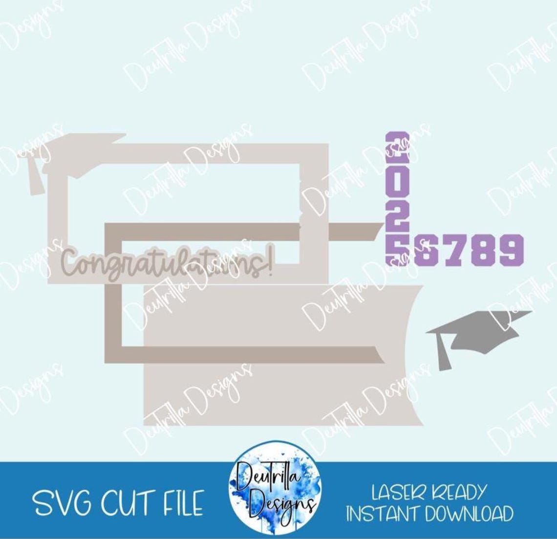 Graduation Money Holder SVG | Class of 2025 Cut File (digital Download ...