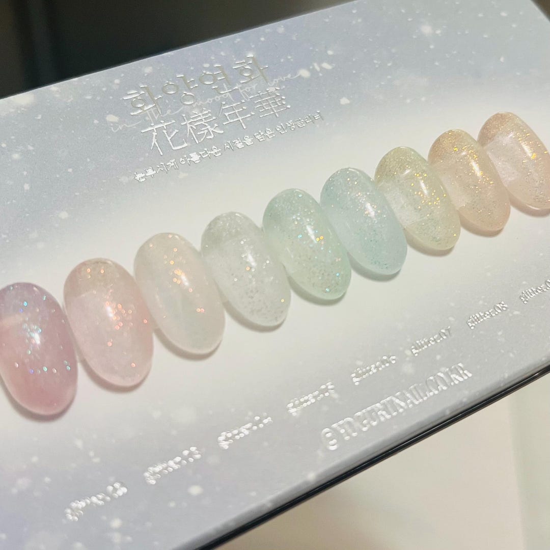 Glitter Syrup Nails | Choose Your Color | Sparkly Pastel Nails ...