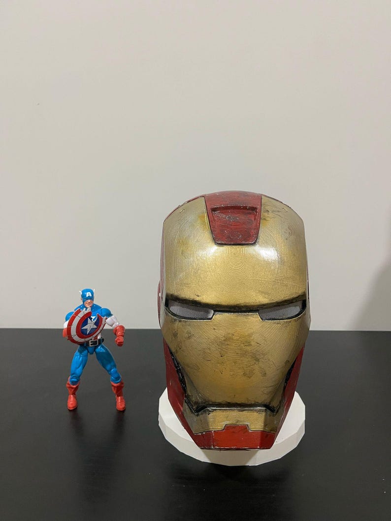 Battle-worn Iron Man Mark 3 Helmet for Cosplay or Display - Etsy