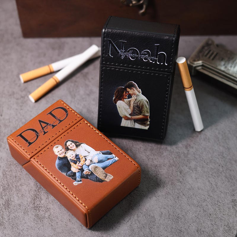 Leather Cigarette Case - Etsy
