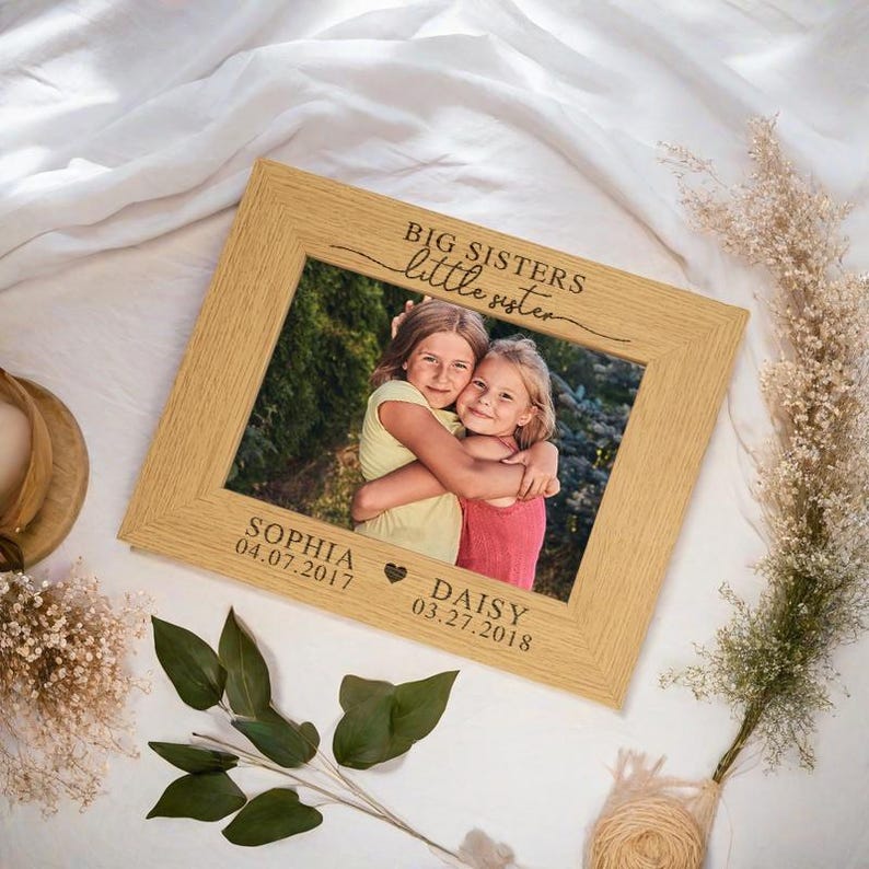 Personalized Picture Frame, Sister Photo Frame for Mother, Mother's Day ...