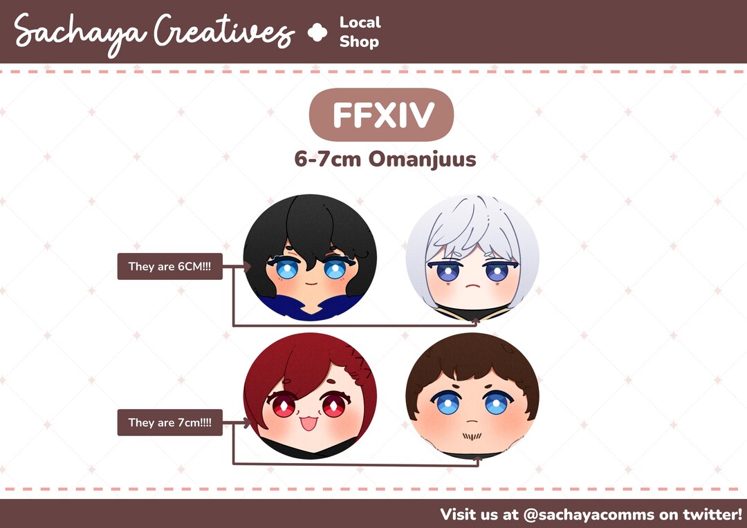 FFXIV: 6-7cm Microbead Filling Omanjuus - Etsy