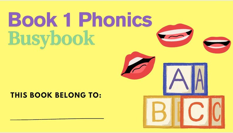 Busybook Phonics Book 1 - Etsy