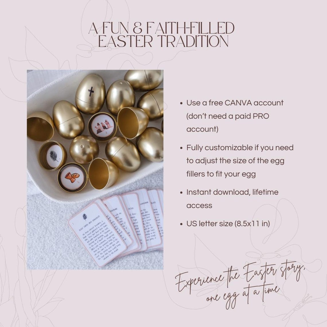 Resurrection Eggs Easter Activity, Printable Canva Easter Activity ...