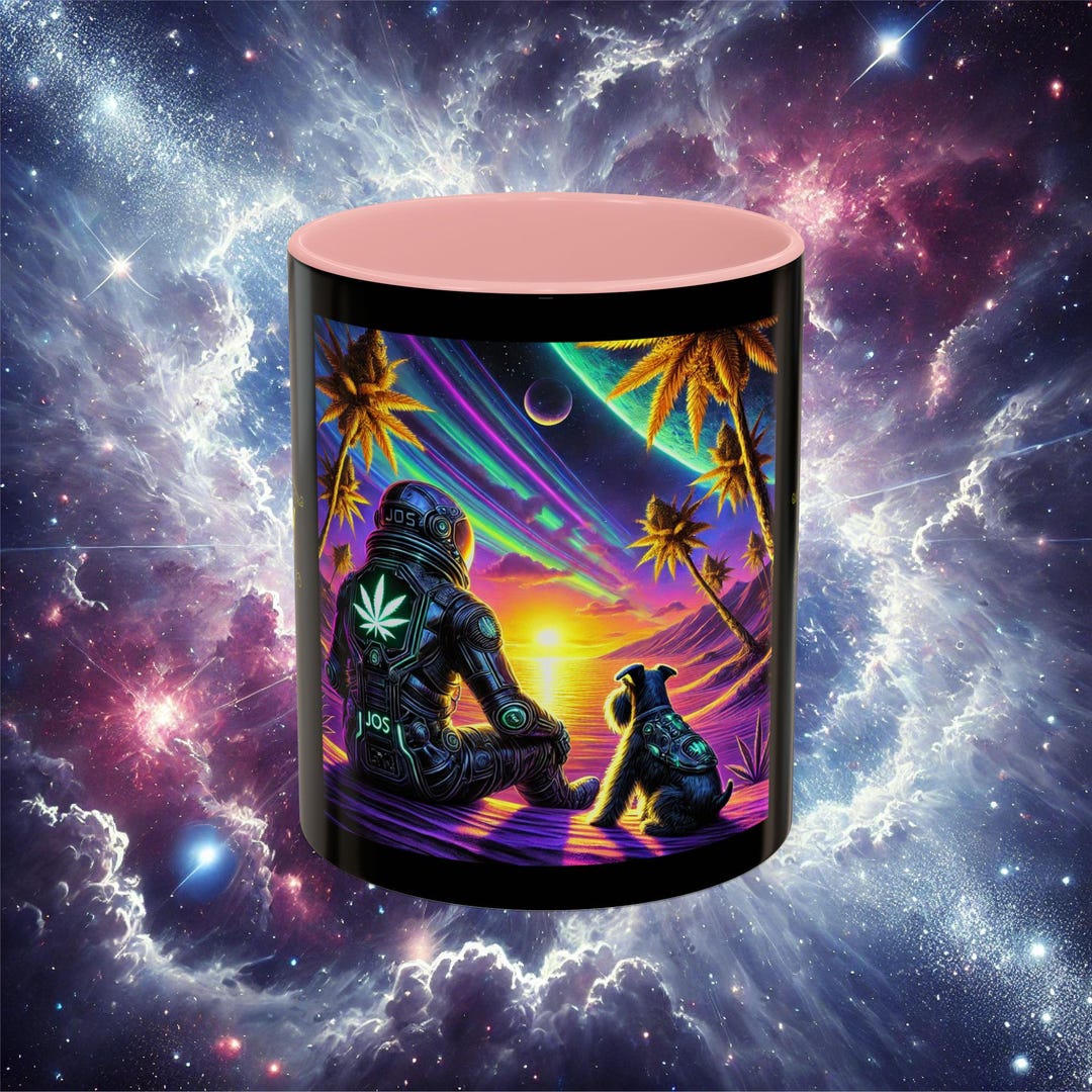 Johnny Oilseed Cosmic Adventure Coffee Mug, Space-themed Drinkware ...