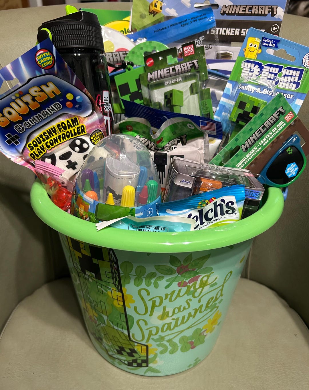 Minecraft Easter Basket! - Etsy