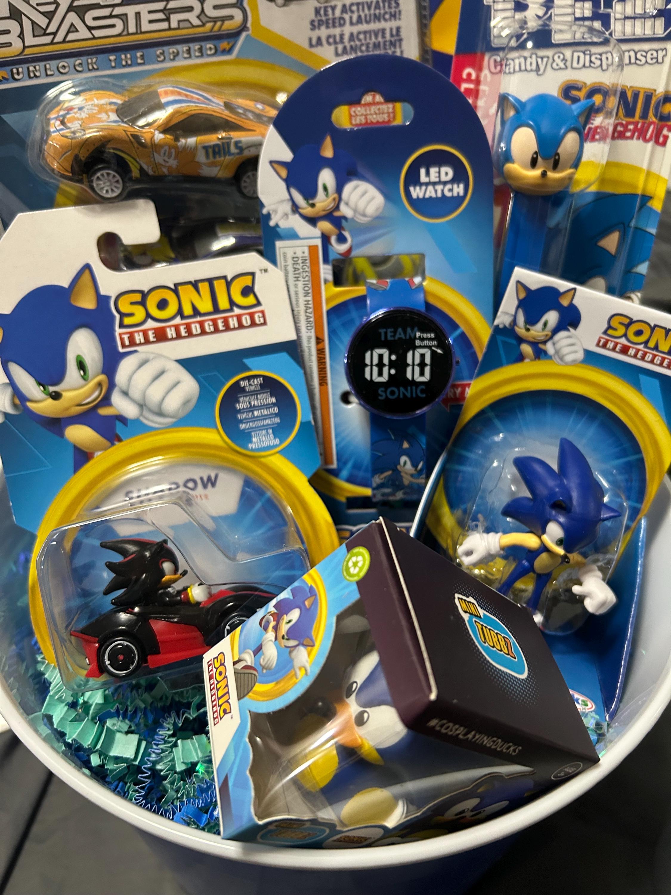 Sonic the Hedgehog Gift Basket! Perfect for Birthday or Any Occasion ...